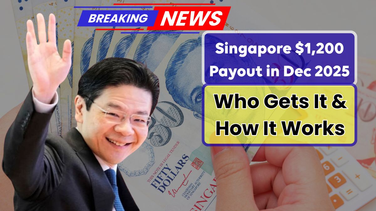 Singapore confirms up to $1,200 cash support in Dec 2025. See who ...